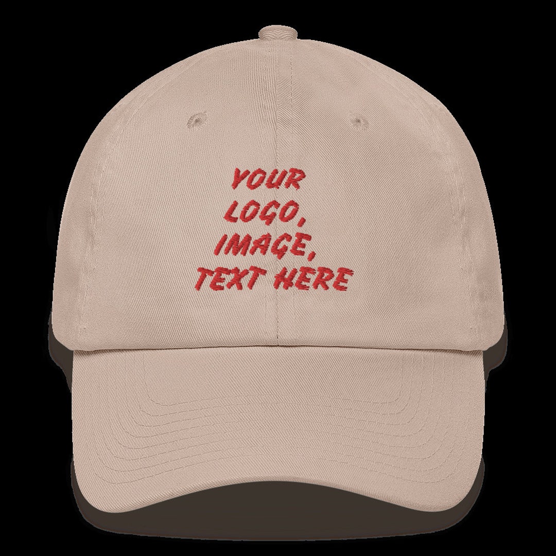 Custom Beige Dad Hat: Add Your Logo, Image, or Text - Etsy