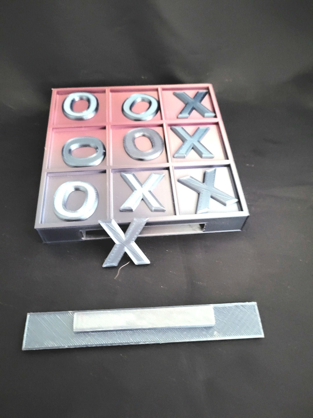 Tic Tac Toe Board Game 3d Printed - Etsy