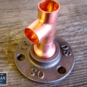 15mm, 22mm, 28mm Copper Cast Iron Floor / Wall Flange Pipe Mount for ...