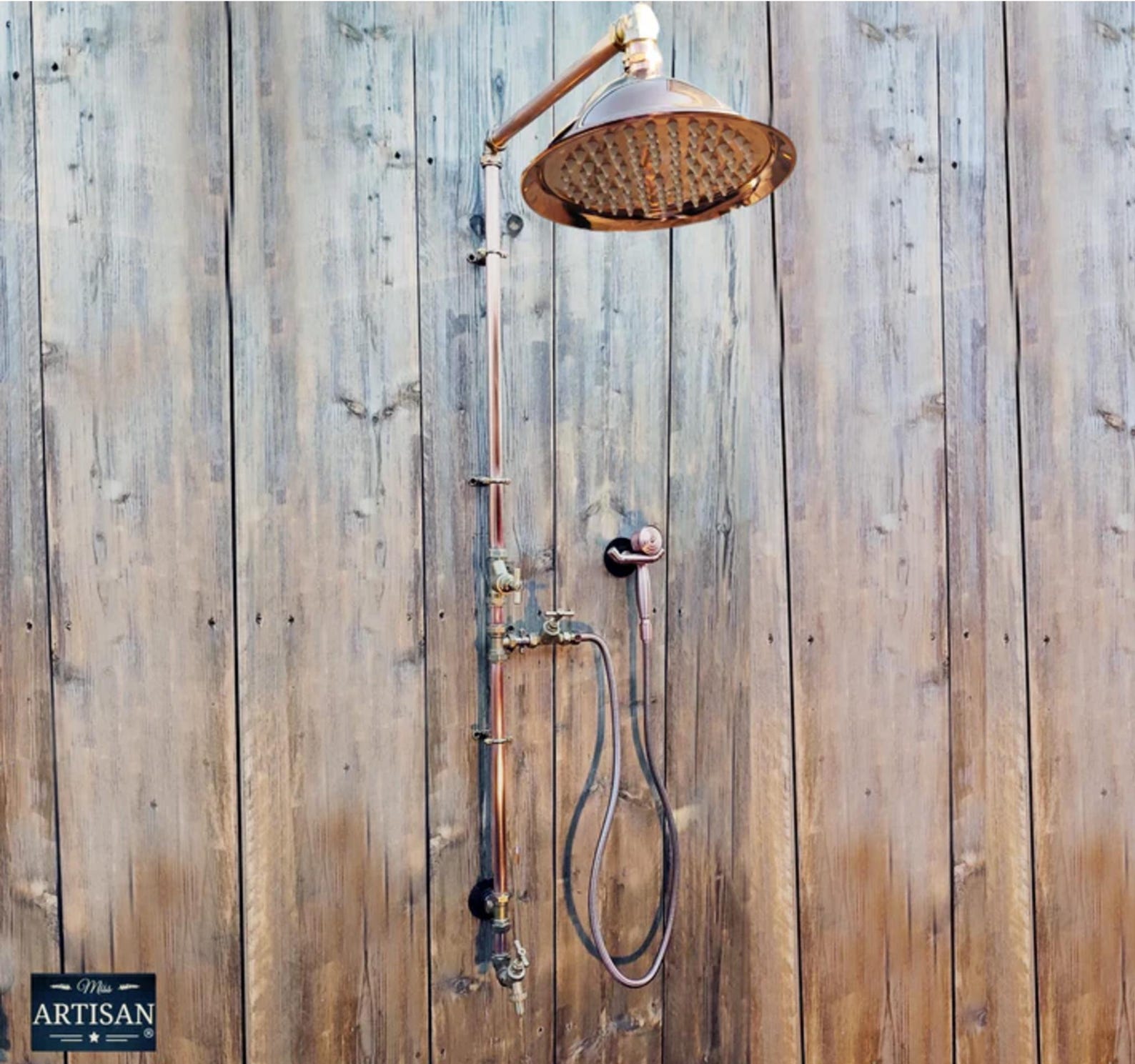 Single Feed Shower With Lower Tap and Hand Sprayer - Indoor / Outdoor ...