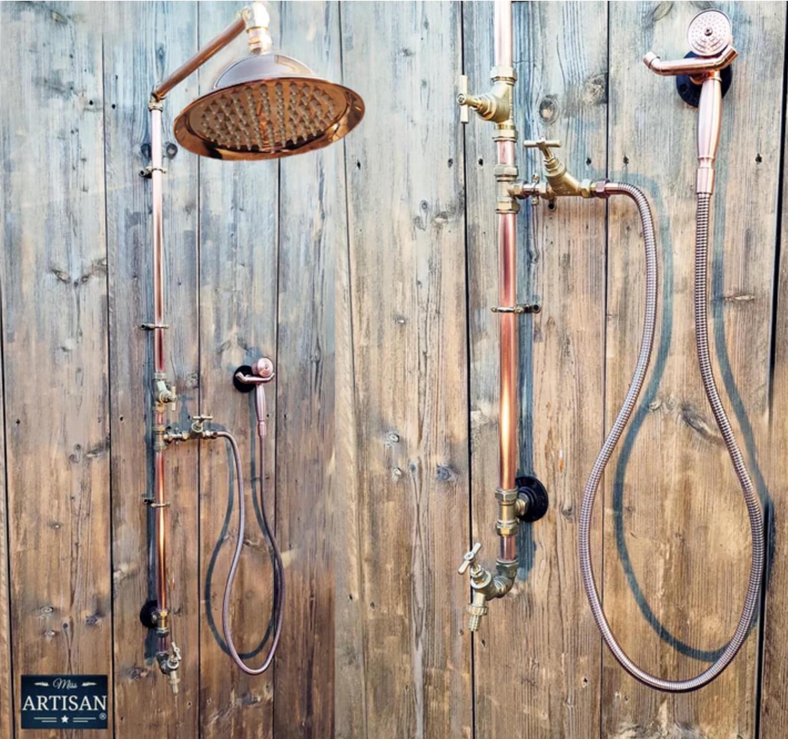 Single Feed Shower With Lower Tap and Hand Sprayer - Indoor / Outdoor ...