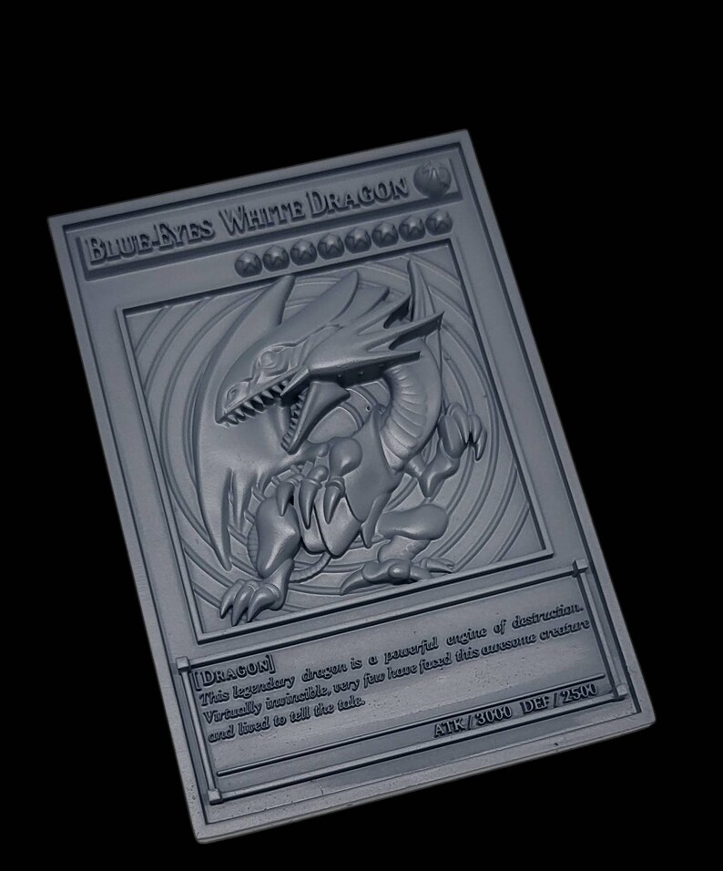 3D Blue Eyes Dragon Card - Etsy