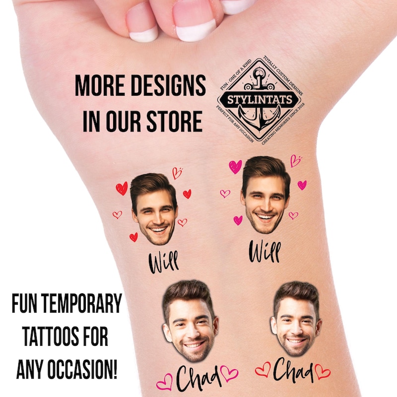 Custom Temporary Tattoo - Etsy