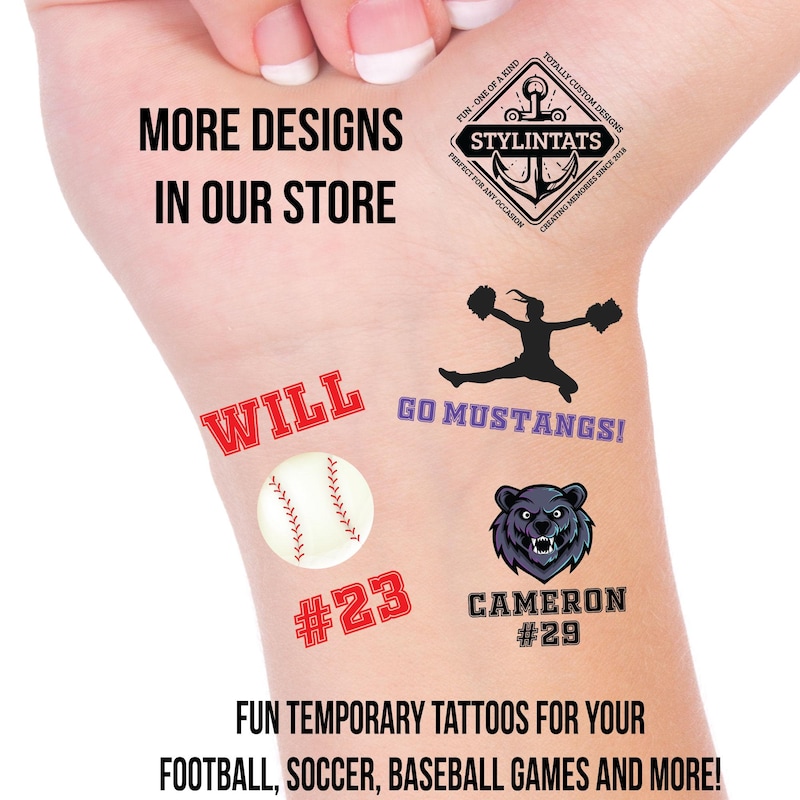 Custom Temporary Tattoo - Etsy