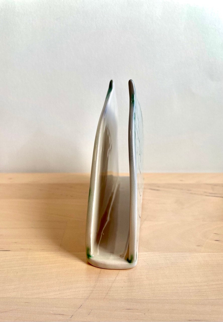 Leaf Imprinted Ceramic Napkin Holder for Table - Etsy