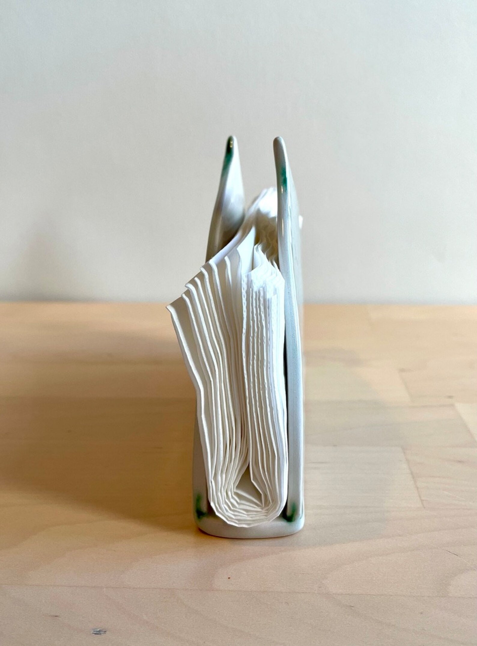 Leaf Imprinted Ceramic Napkin Holder for Table - Etsy