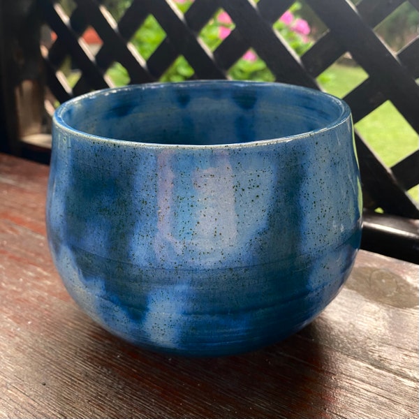 Blue Flower Pot - Etsy