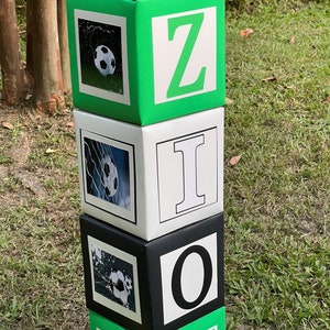 Sports Theme ABC Blocks - Etsy