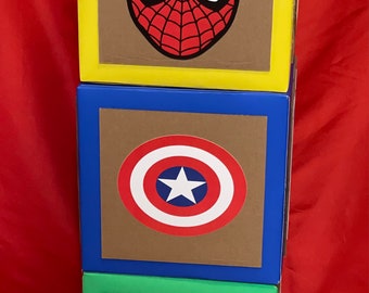 Superhero Blocks size 8x8 - Etsy