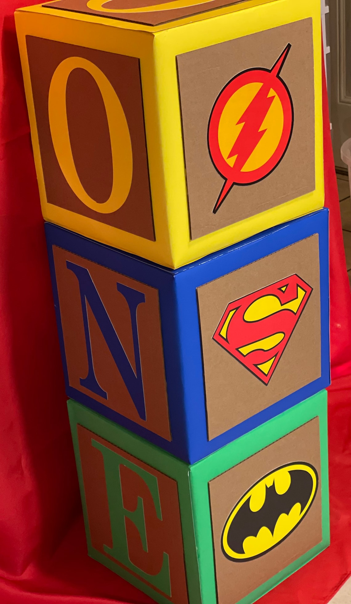 Superhero Blocks size 10x10 | Etsy