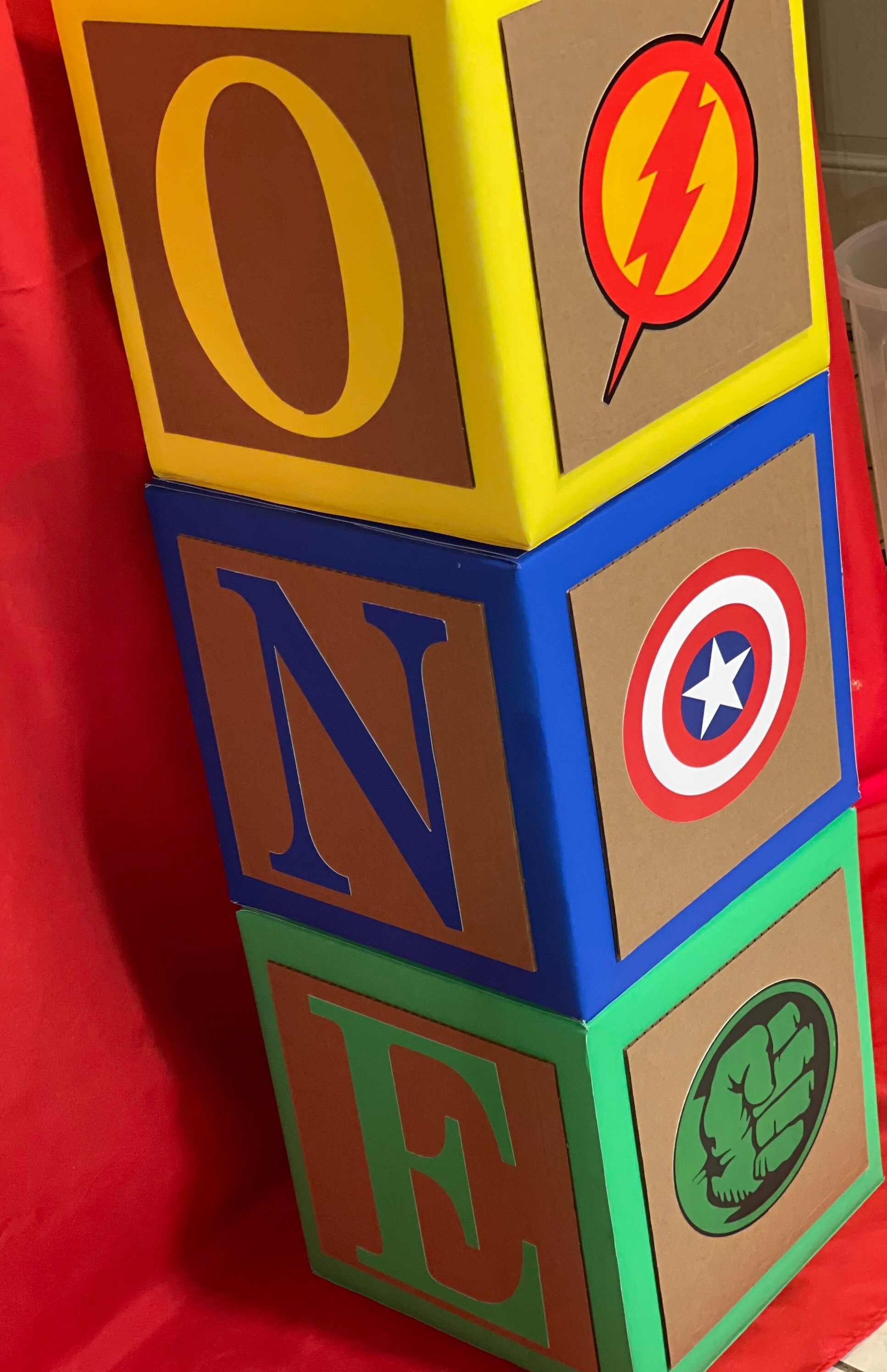 Superhero Blocks size 10x10 - Etsy