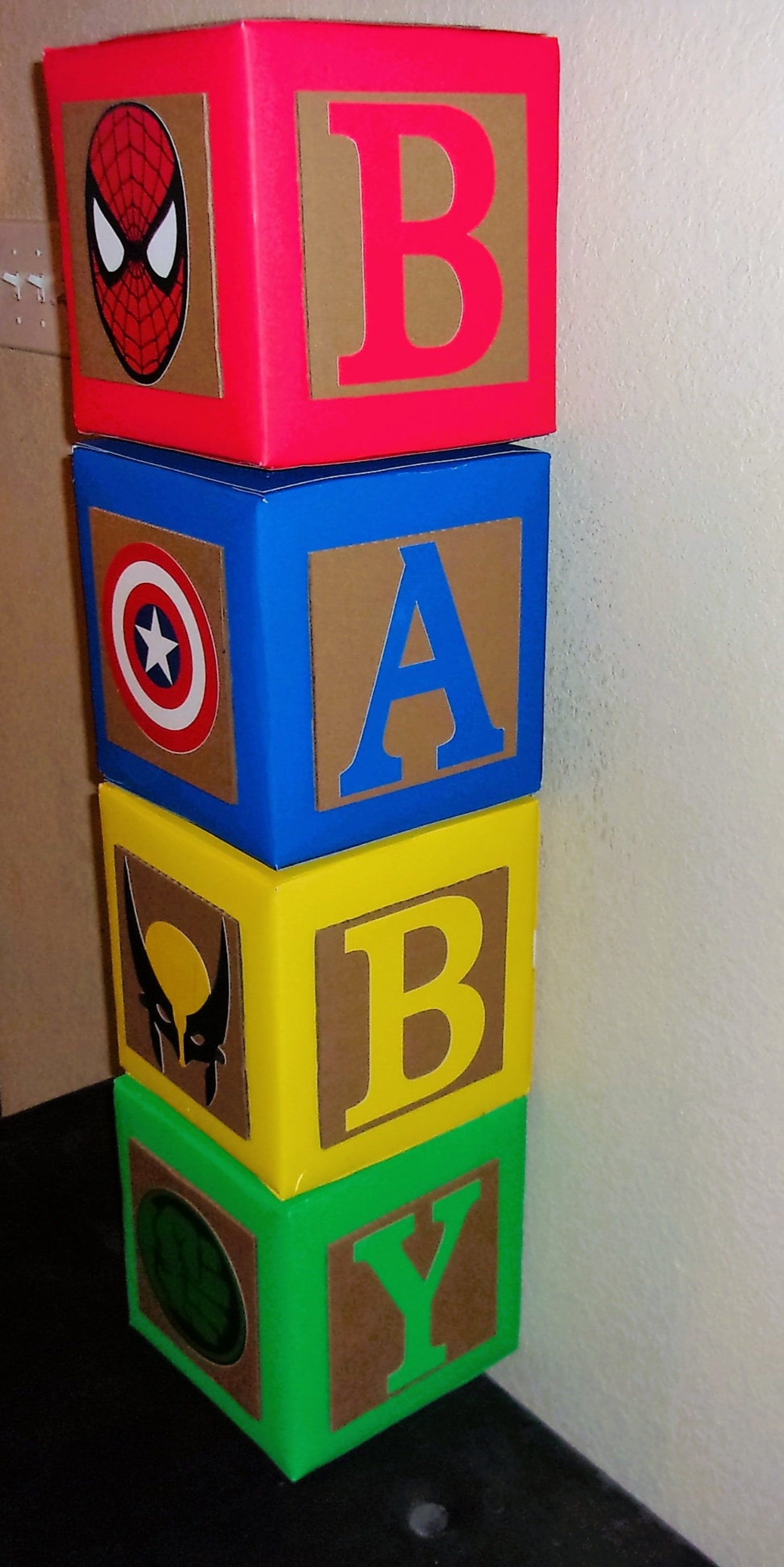 Superhero Blocks (size 8x8) - Etsy