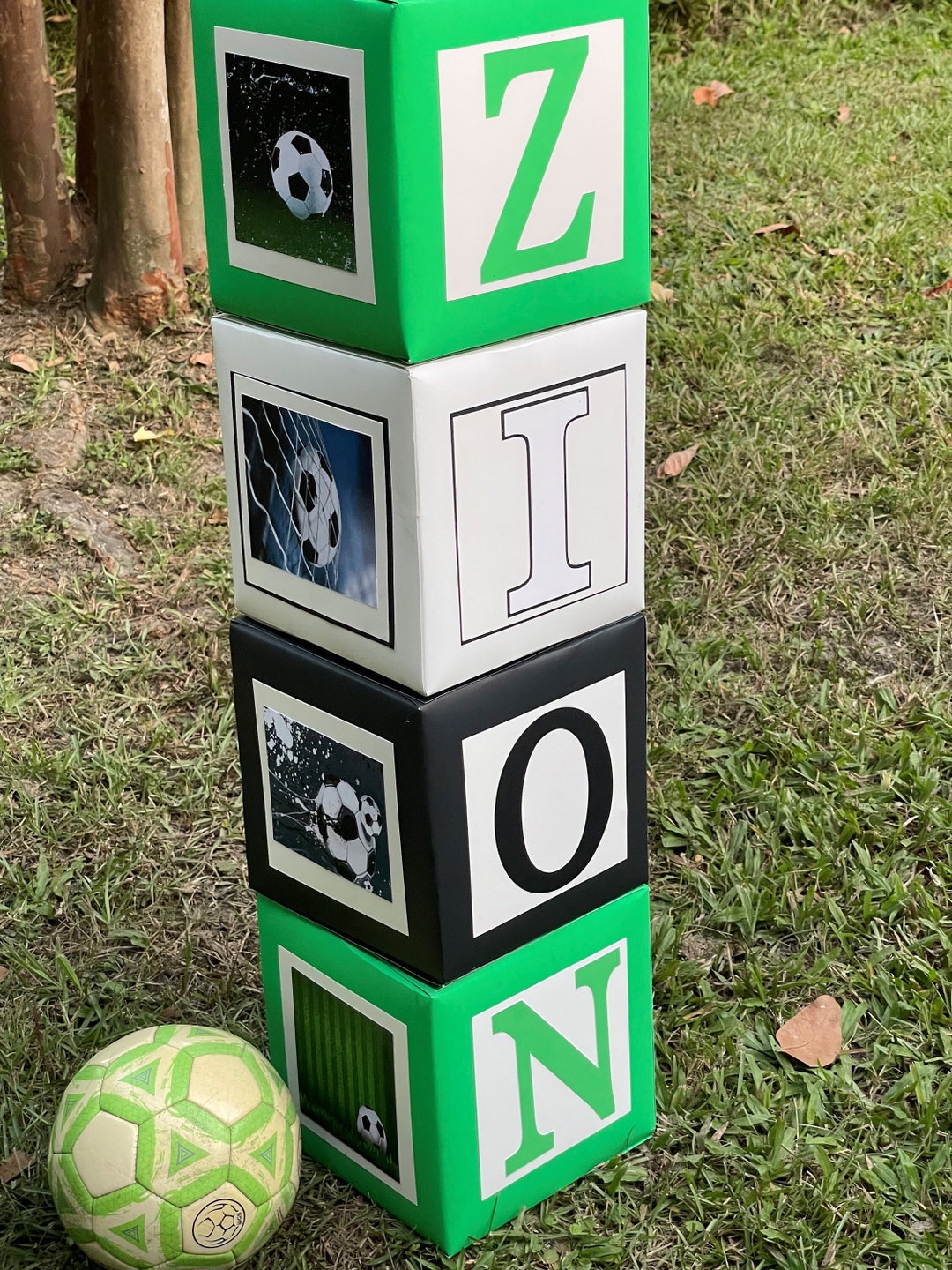 Sports Theme ABC Blocks - Etsy