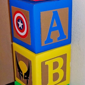 Superhero Blocks (size 10x10) - Etsy