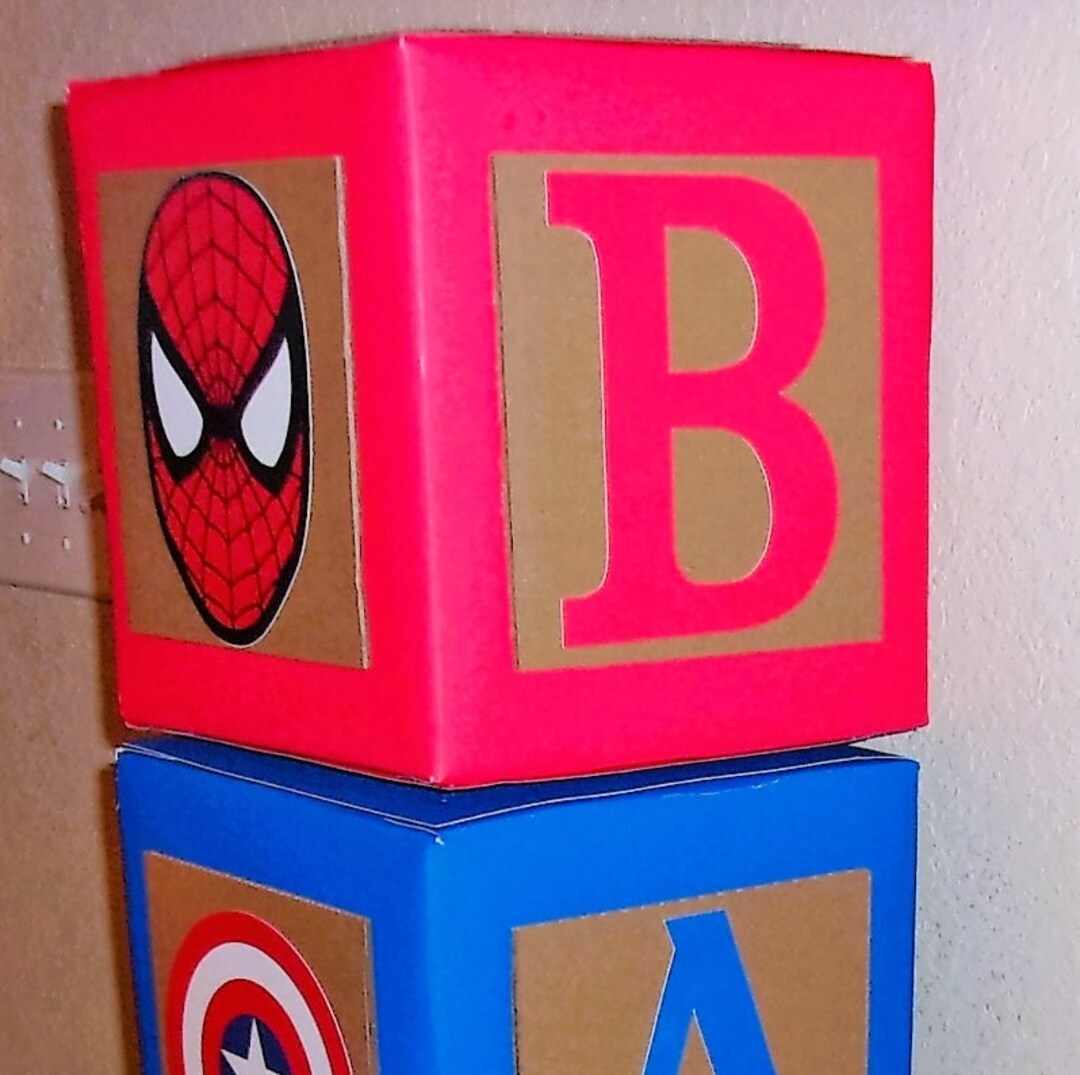 Superhero Blocks (size 8x8) - Etsy