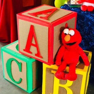 Alphabet Blocks (8x8)- Life Size, ABC Blocks Large, Numbers Blocks ...