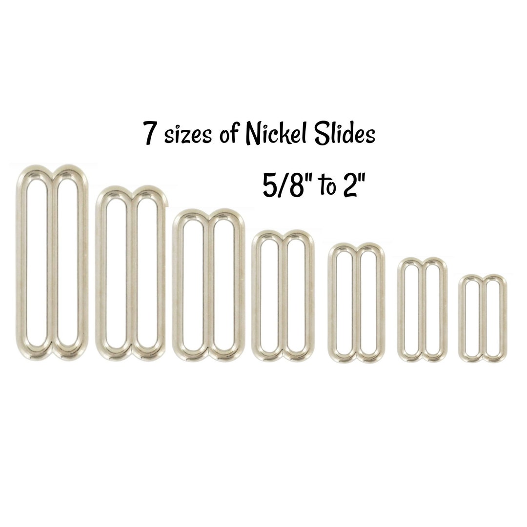 Belt Slides in Seven Sizes - Nickel Plated Alloy - Etsy