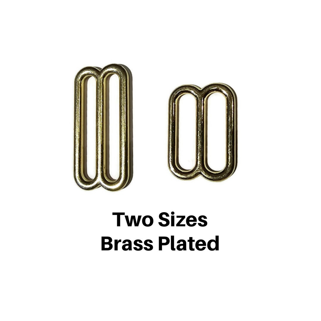 Belt Slides in Two Sizes - Brass Plated Alloy - Etsy