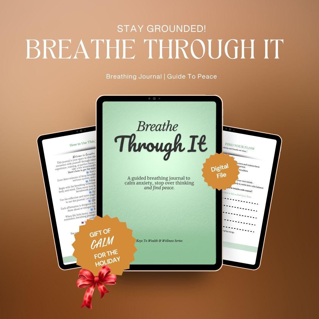 Breathe Thru It – 7-day Guided Breathing Journal | Mindfulness, Stress ...