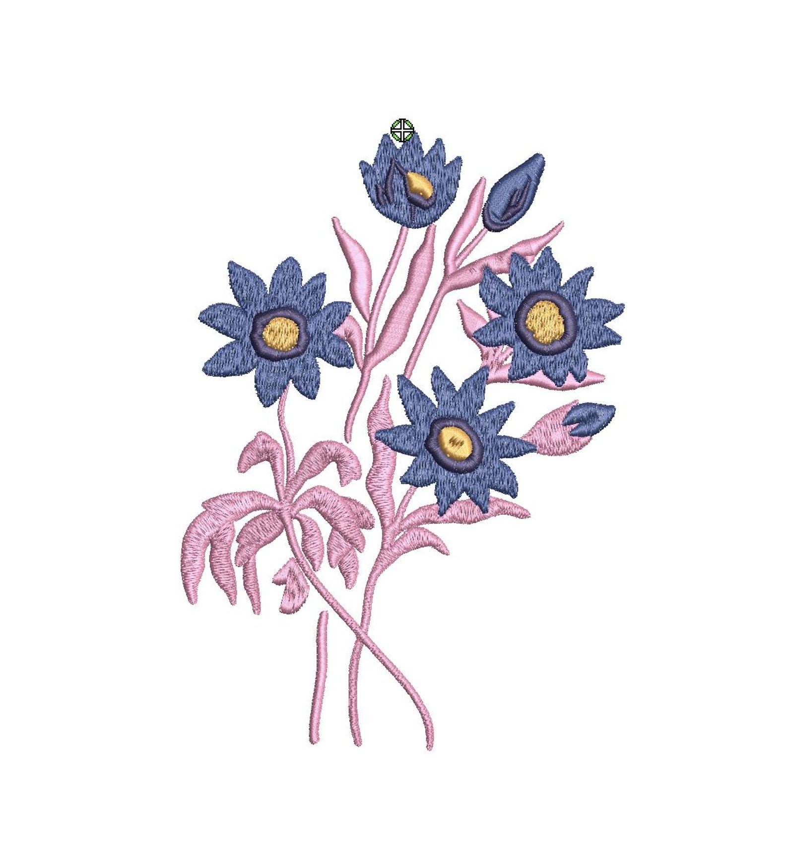 Bold Funky Flower Machine Embroidery File / Download / 3 Sizes / Satin ...