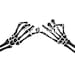 Skeleton Hands Pinky Promise / Digital Embroidery Download / 3 Sizes ...