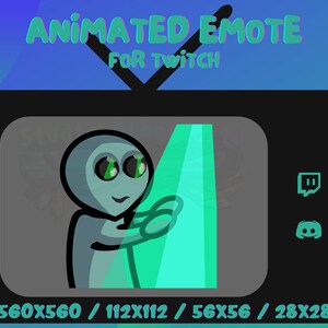 Animated Grey Alien Emote for Twitch Paranormal UFO Dance Emote GIF ...