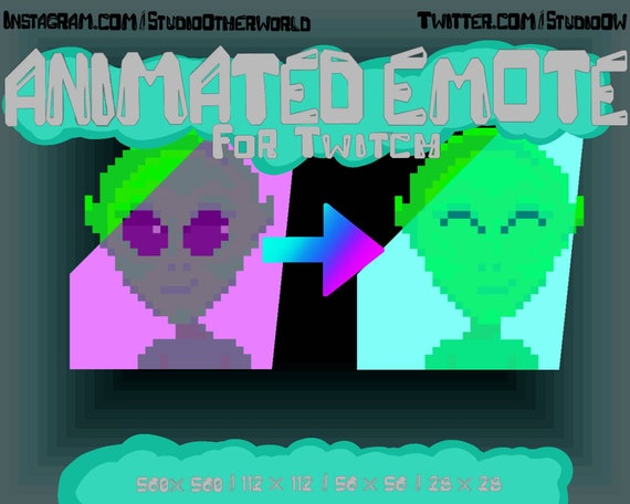 Animated Alien Dance Emote for Twitch UFO Rave Lights Pixel - Etsy