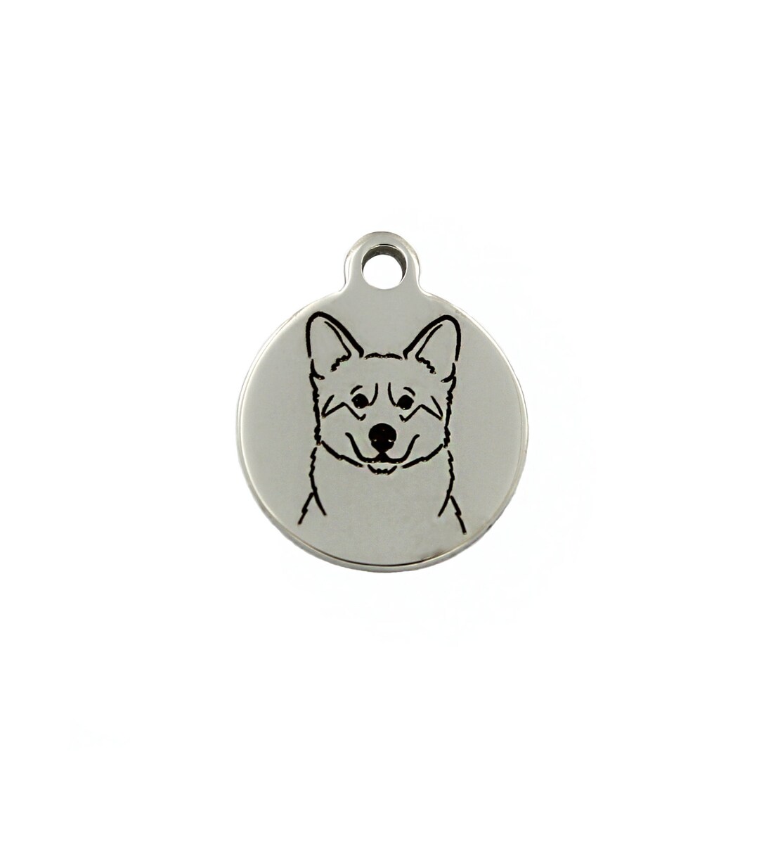 Corgi Charm Stainless Steel Corgi Dog Charm Corgi Jewelry - Etsy