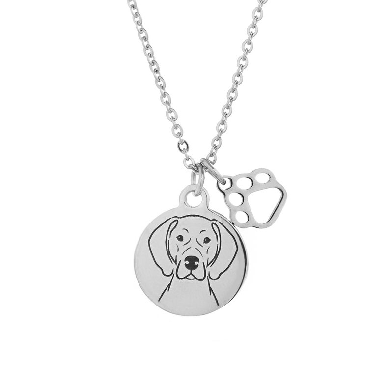 German Shorthaired Pointer Charm Necklace Stainless Steel - Etsy