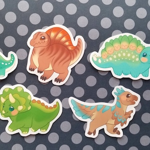 Dinosaur Stickers / Cute Dinosaur Sticker Sheets / Dino Sticker Pack ...