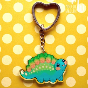 Dinosaur Keychains • 2" Dino Charms | Brachiosaurus Spinosaurus ...