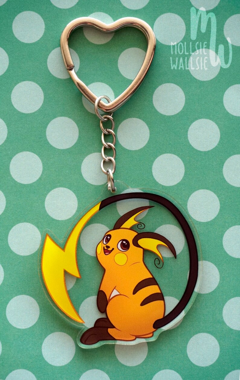 Cute Pokemon Keychains 2 Acrylic Charms Eevee - Etsy
