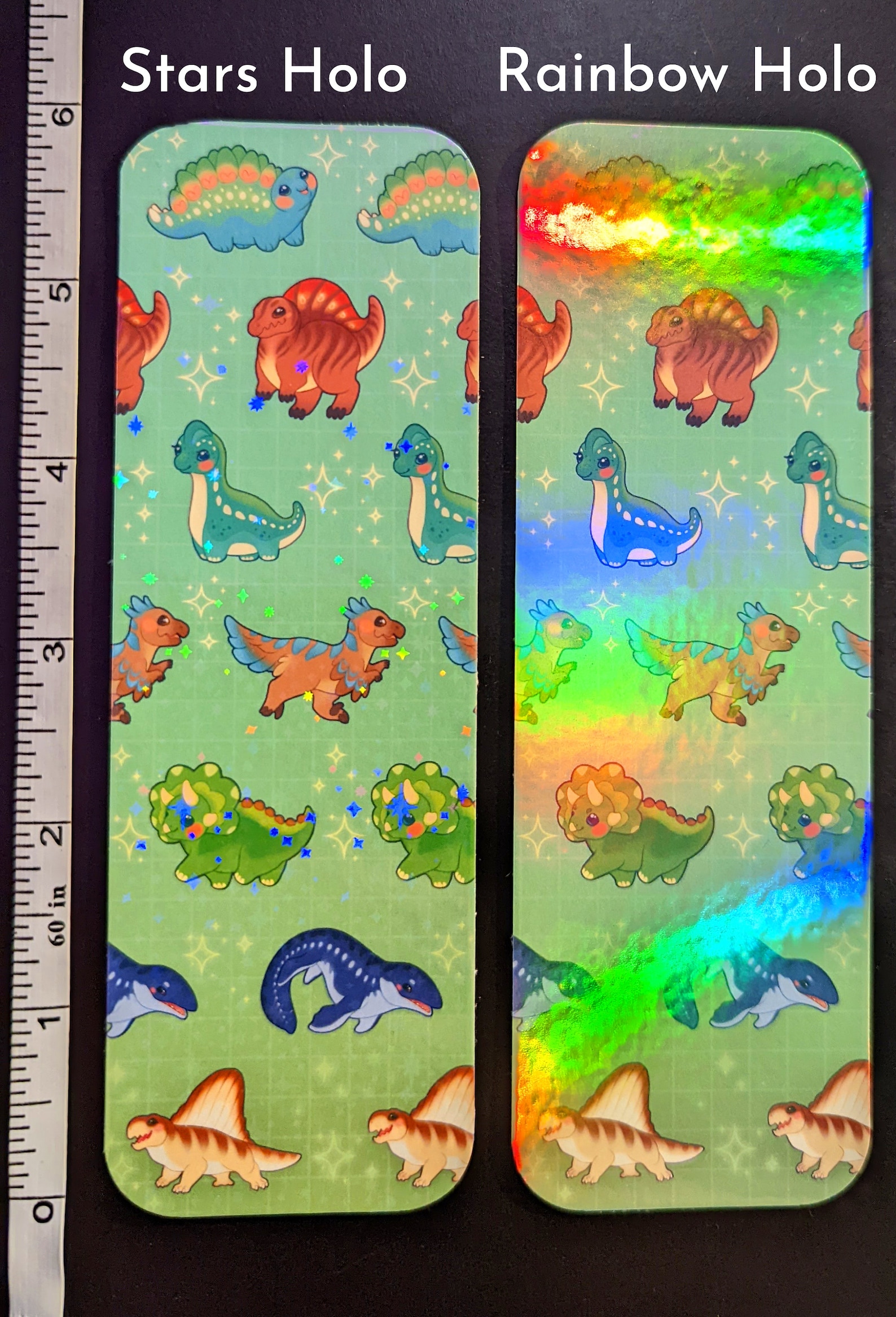 Cute Animal Bookmarks Laminated Holographic Bookmark for - Etsy