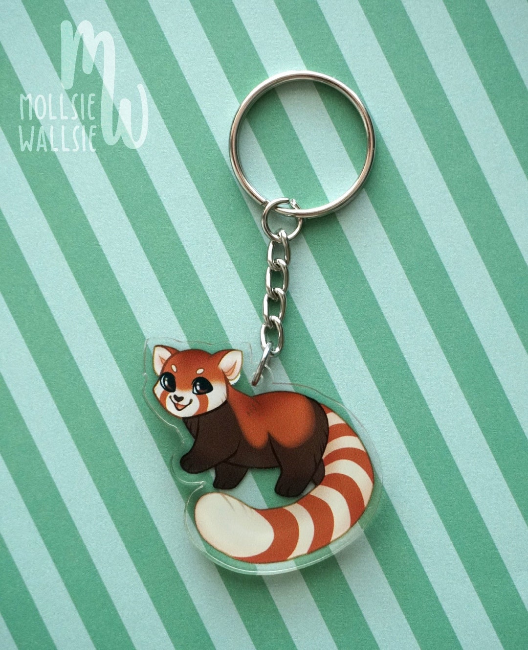 Red Panda Keychain • 2" Acrylic Charm | Cute Red Panda Charm, Bear ...