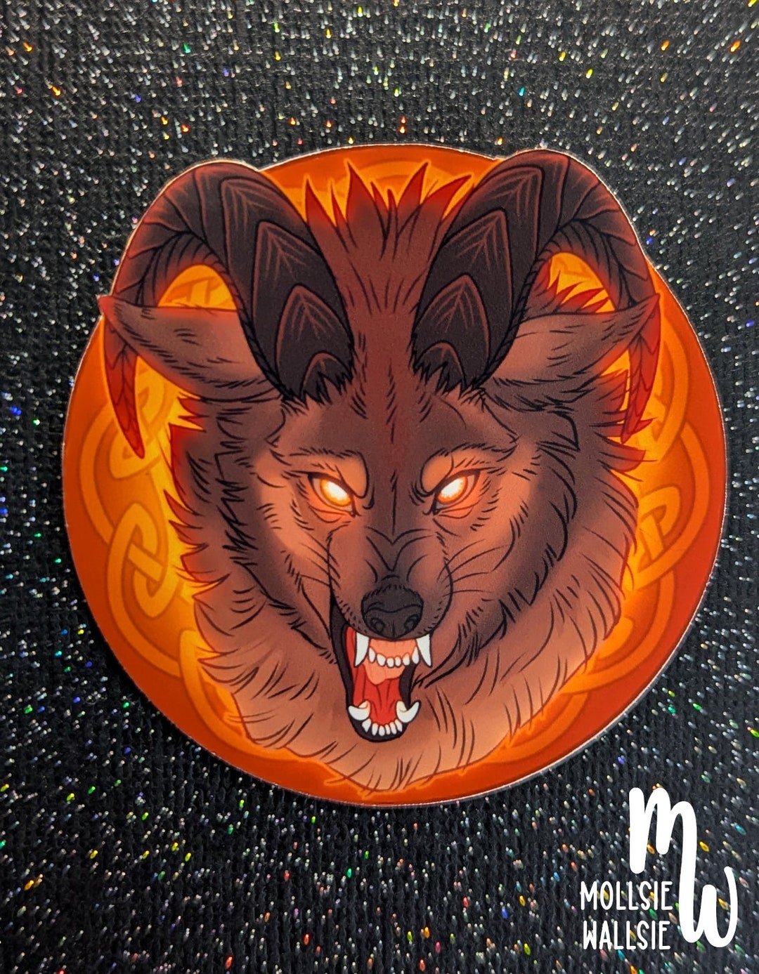 Werewolf Stickers • Hellwolf Decal, Spooky Halloween Sticker, Wolf ...