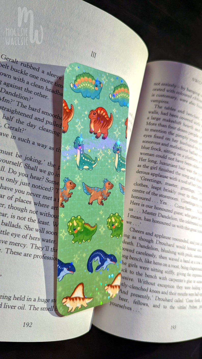 Cute Animal Bookmarks Laminated Holographic Bookmark for - Etsy