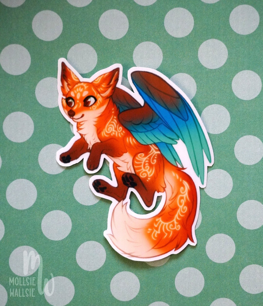Holo Fox Stickers Magic Animal Decals, Autumn Fox Stickers, Red Fox ...