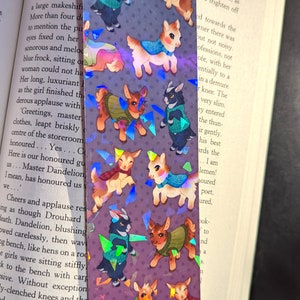 Cute Animal Bookmarks • Laminated Holographic Bookmark, Gift for Book ...