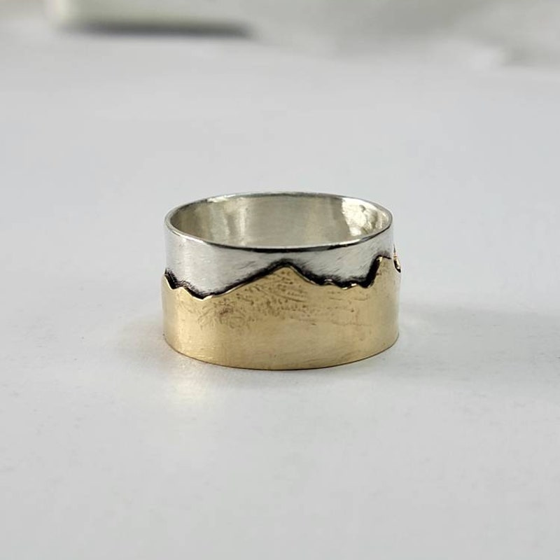 Mountain Range Ring - Etsy