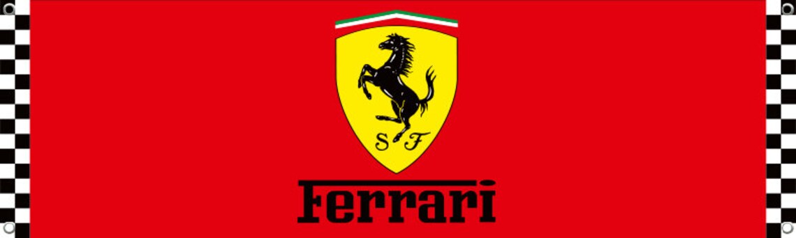FERRARI Logo Banner Vinyl Or Canvas Garage Sign Adversting | Etsy