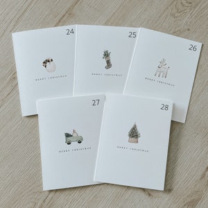 Minimal Christmas Card - Neutral Christmas Card - Merry Christmas Card ...