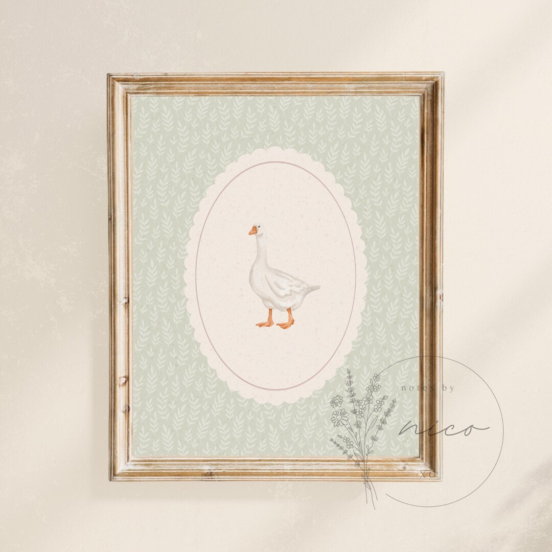 Vintage Inspired Duck Wall Art - Digital Download - 8x10 Nursery Art ...