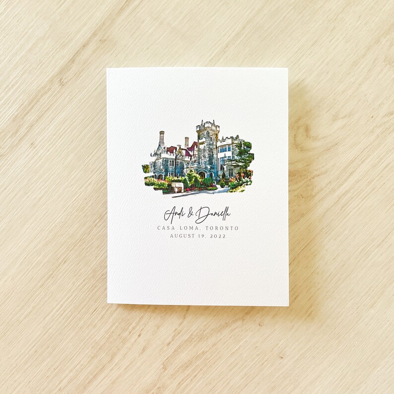 Custom Wedding Venue Card - Personalized Wedding Card - Custom Wedding ...