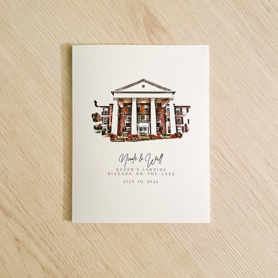 Custom Wedding Venue Card - Personalized Wedding Card - Custom Wedding ...
