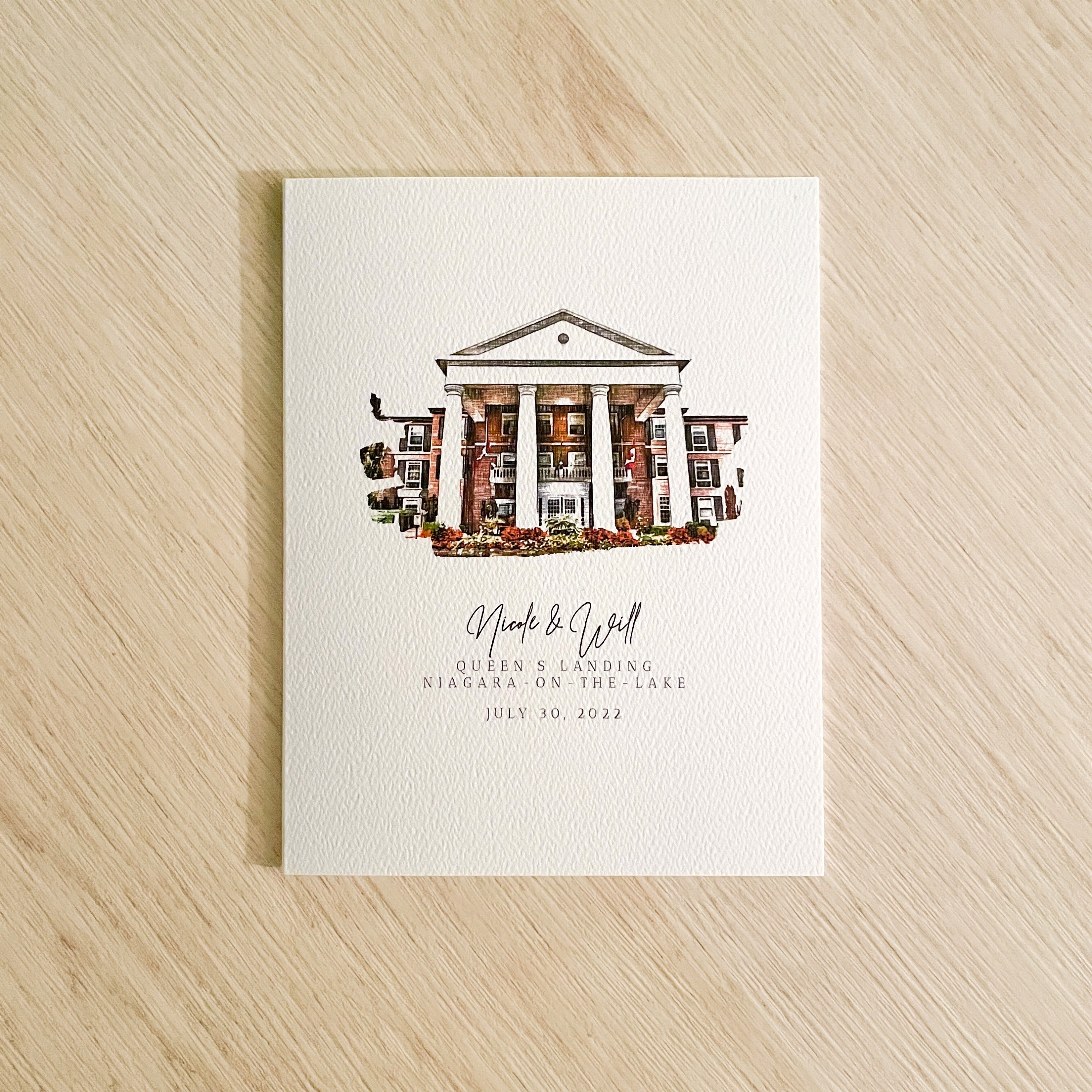 Custom Wedding Venue Card Personalized Wedding Card Custom - Etsy