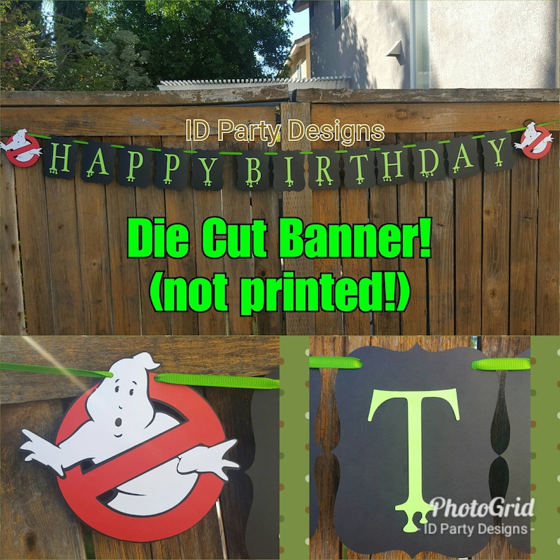 GHOSTBUSTERS BANNER BIRTHDAY Baby Shower Centerpiece I Ain't Afraid of ...