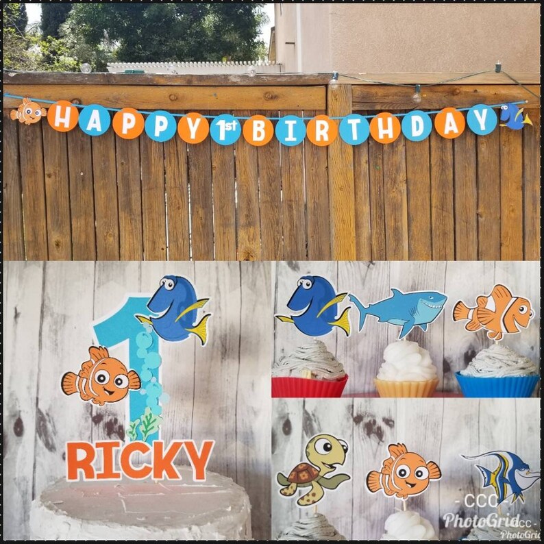 FINDING NEMO DORY Banner Disney Finding Dory Just Keep - Etsy