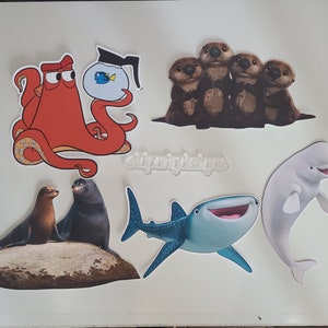 FINDING NEMO DORY Centerpiece Cutouts Cut Outs Bruce Marlin Finding ...