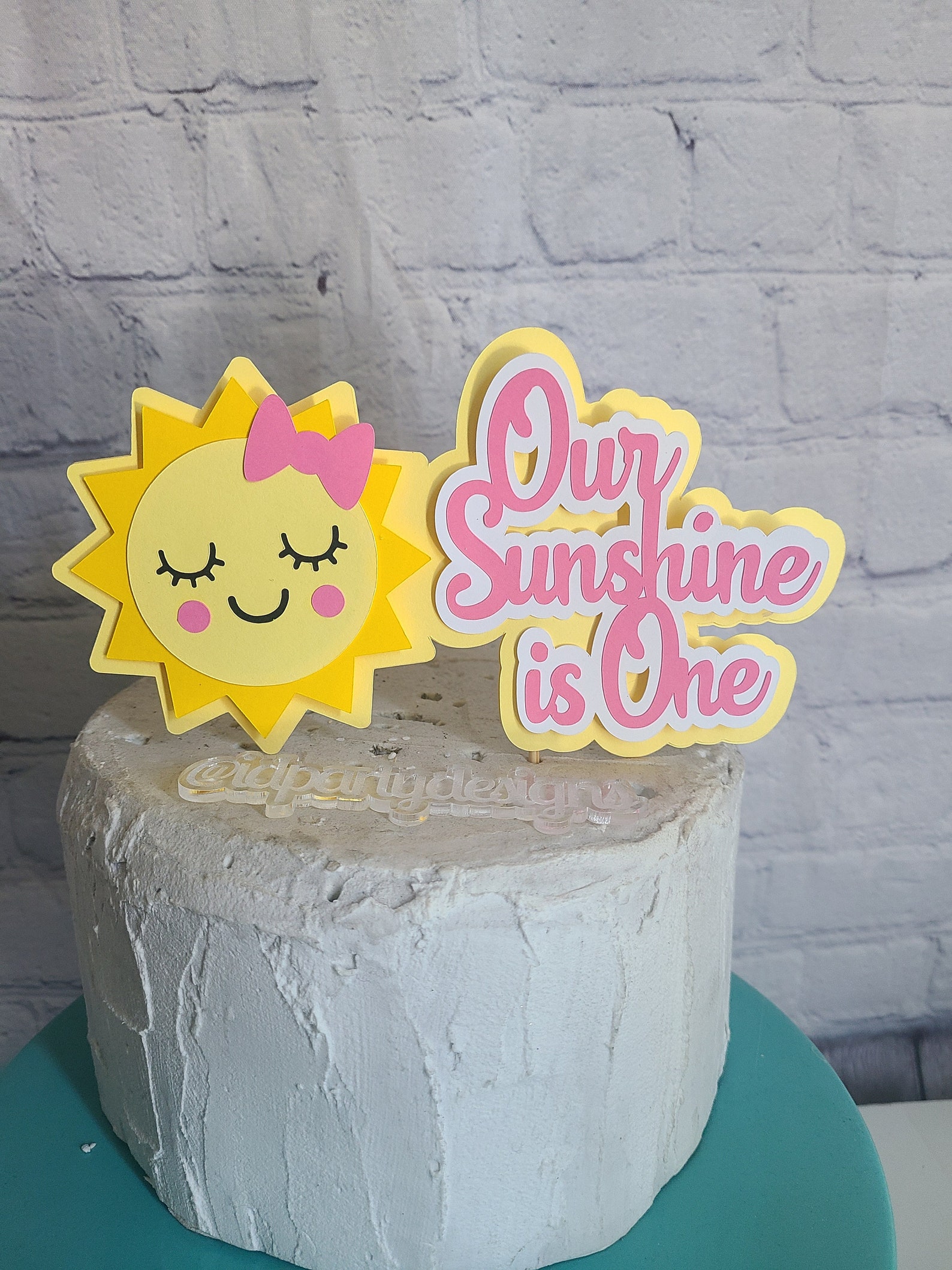 OUR SUNSHINE MY Sunshine Sun 1st Birthday My Only Sunshine Cake Topper ...