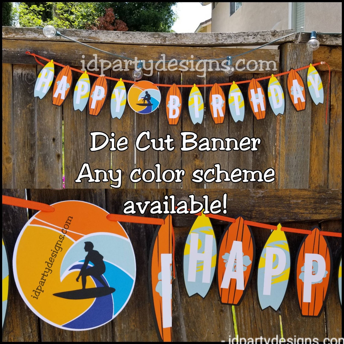 SURFING SURFER BANNER the Big One Surfing Banner Surfer - Etsy